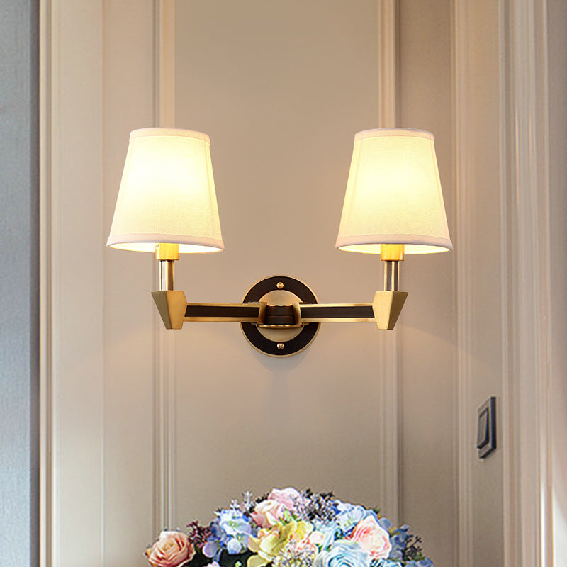 Traditional Rustic Cylinder Copper Glass 1/2 Light Wall Sconce Lamp Fo – BulbSquare