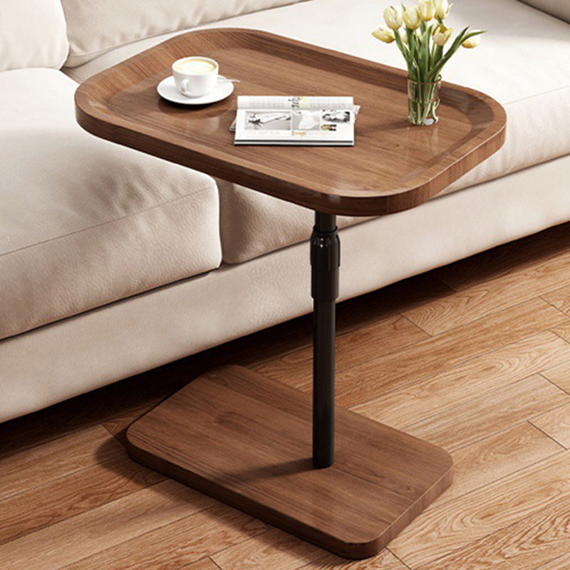 Modern Minimalist Rectangular Density Board Iron End Table 1-Tier Mova – BulbSquare