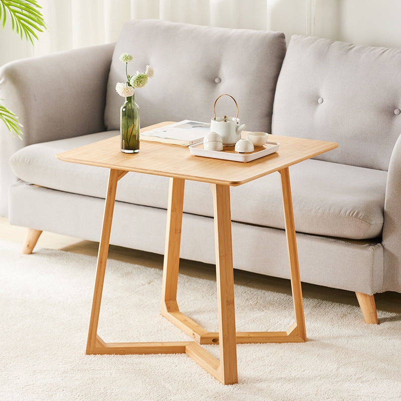 Traditional Japanese Square Solid Wood Top Coffee Table For Living Roo – BulbSquare