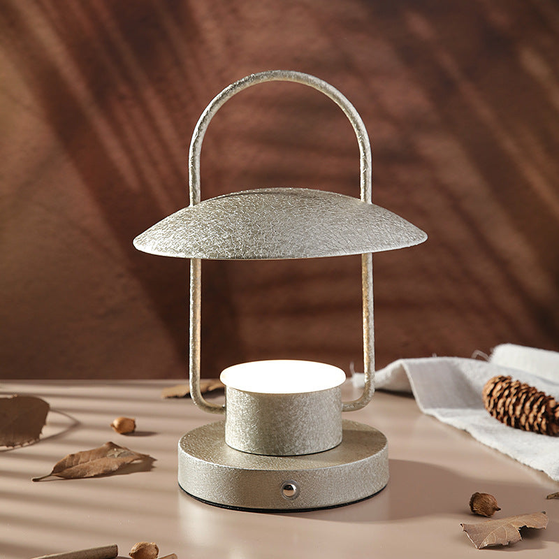 Contemporary Simplicity Iron Acrylic Crackle LED Table Lamp Portable C ...