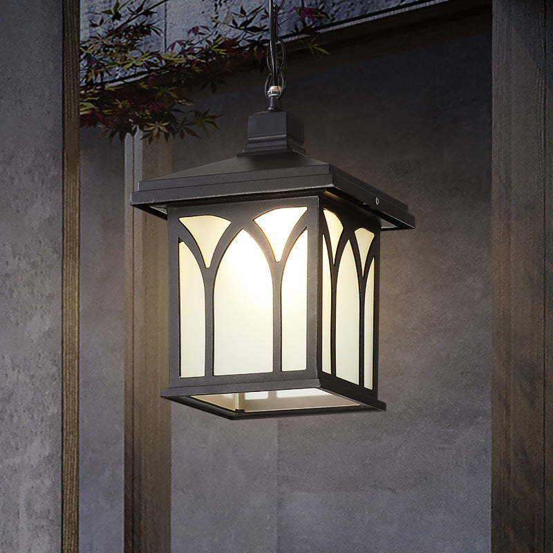 Traditional European Solar Waterproof Aluminum Glass Cubic Pane LED Pe ...