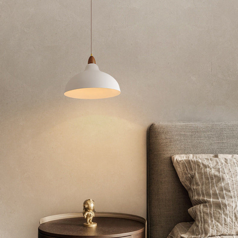 Modern Minimalist Round Dome Pot Lid Hardware 1-Light Pendant Light Fo ...