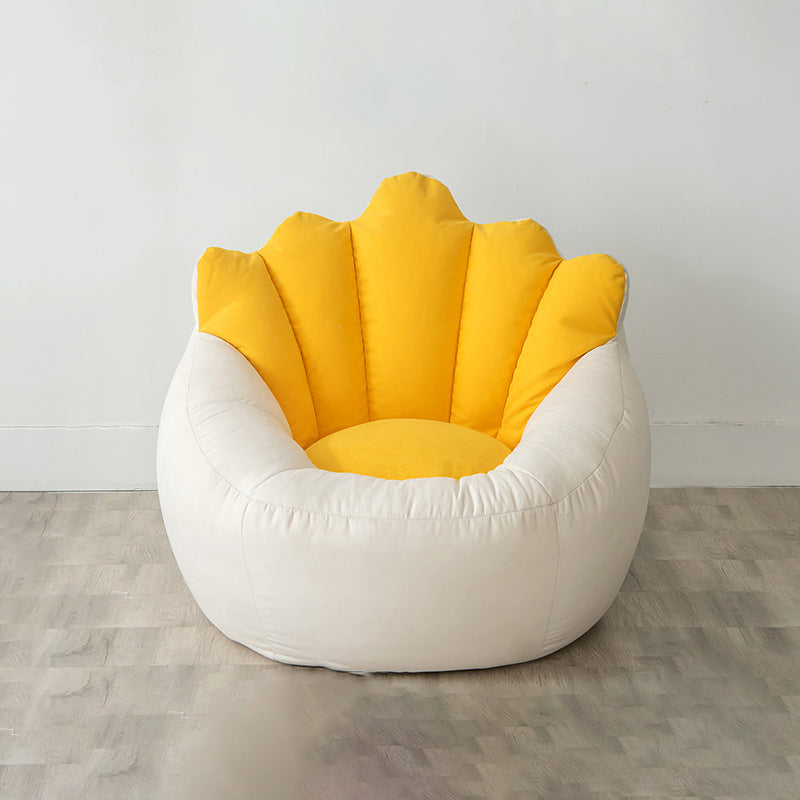 Contemporary Creative EPS Beads Crown-Shaped Accent Chair With Backres ...