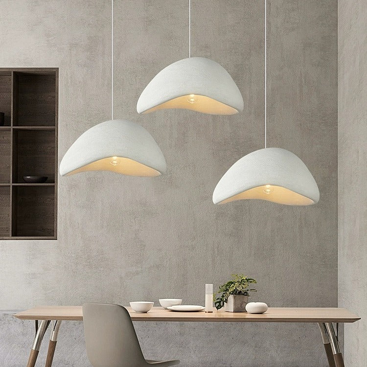 Contemporary Scandinavian Semicircle Polystyrene 1 - Light Pendant Lig ...