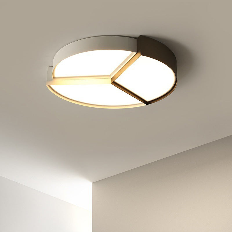 Contemporary Simplicity Round Square Splicing Aluminum Iron Acrylic La ...