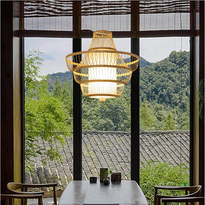 Traditional Chinese Dome Gyro Shape Bamboo Imitation Parchment Paper L ...