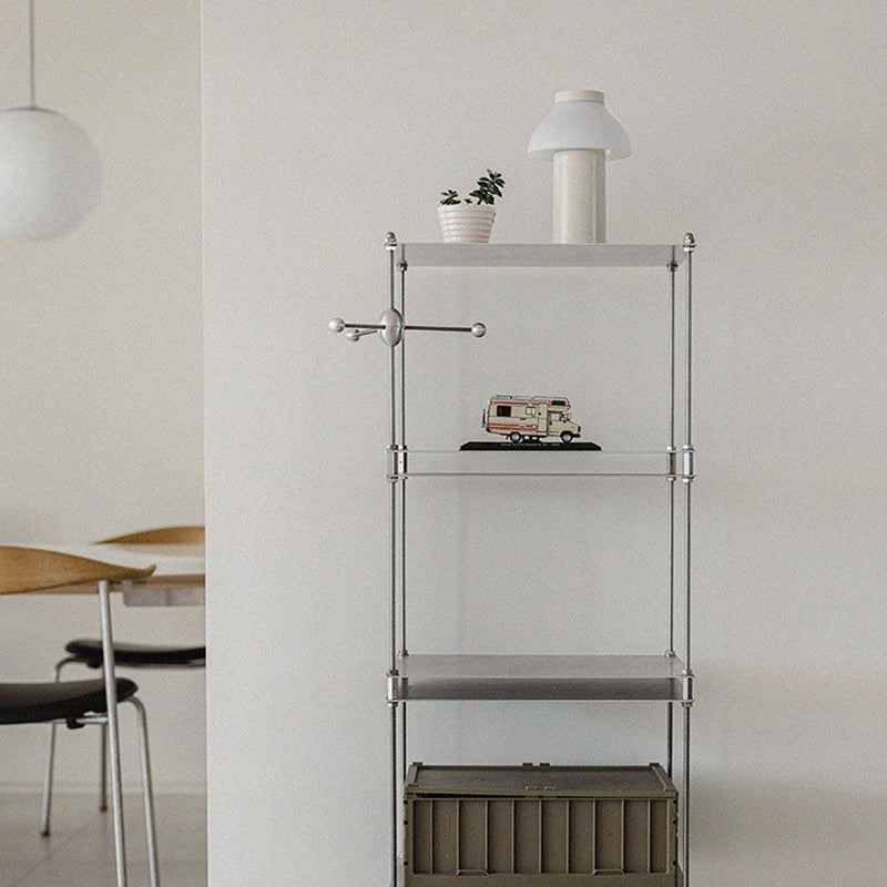 Modern Minimalist Square Stainless Steel Stackable Display Rack 2-Tier ...
