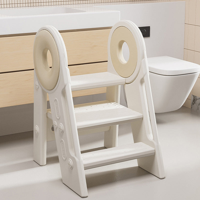 Contemporary Scandinavian Rectangular HDPE Foldable Kids Stool 3-Step ...