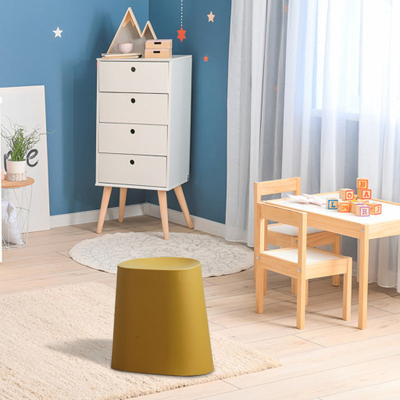 Modern Minimalist Trapezoidal Polypropylene Low Stool For Living Room ...