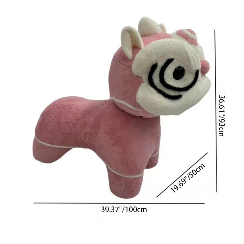 Traditional Chinese Velvet Iron Sponge Lion Dance Shape Stool For Livi ...