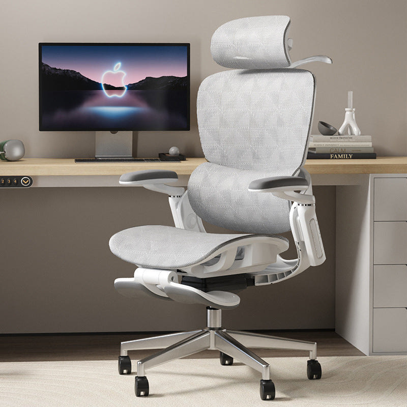 Modern Simplicity Mesh Nylon Steel Square Liftable Desk Chair Headrest ...
