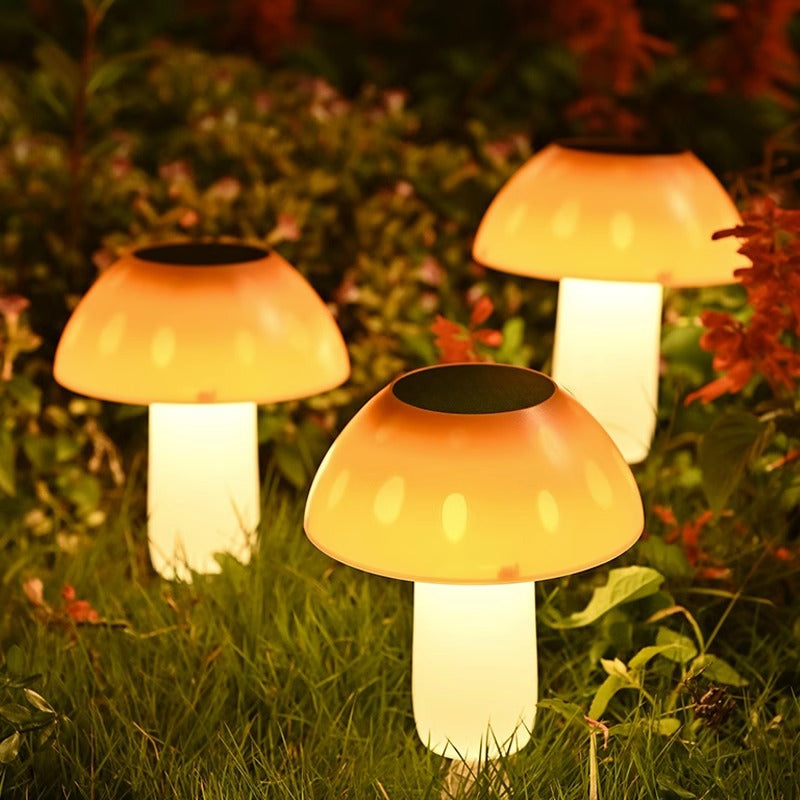 Contemporary Creative Solar Waterproof ABS PC Mushroom LED Outdoor Lig ...