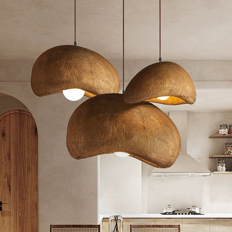 Contemporary Vintage Irregular Round Clouds Iron Resin 1-Light Pendant ...