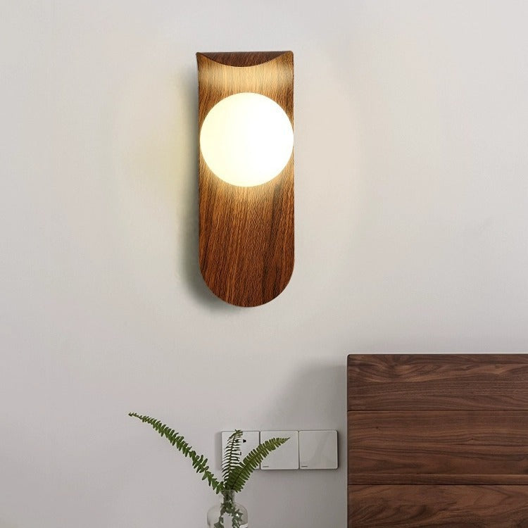 Contemporary Nordic Globe Iron Glass 1-Light Wall Sconce Lamp For Livi ...
