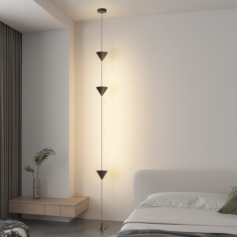 Modern Minimalist Aluminum Acrylic Iron Vertical Cone Time Hourglass L ...