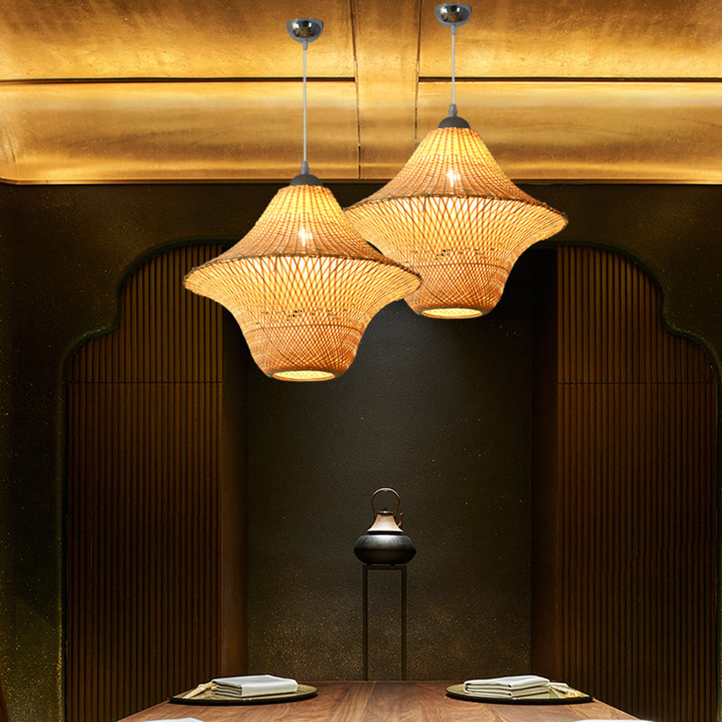 Traditional Chinese Winter Melon Flying Saucer Gourd Round Bamboo Iron ...