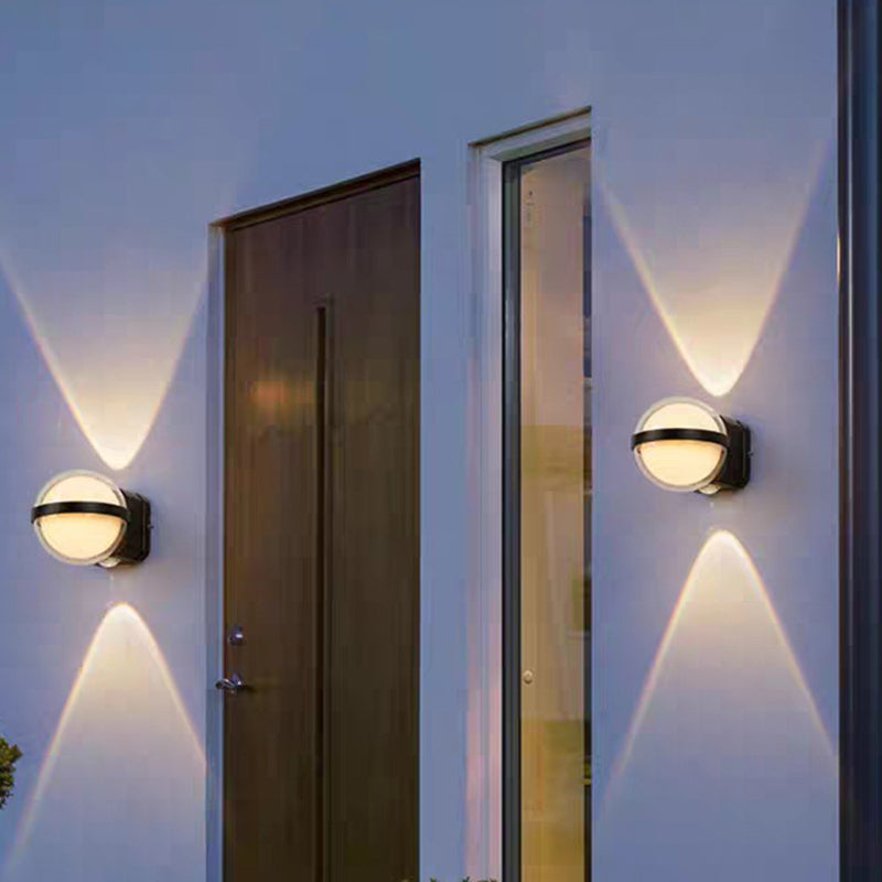 Modern Simplicity Waterproof Aluminum Acrylic Ball Rectangular LED Wal ...