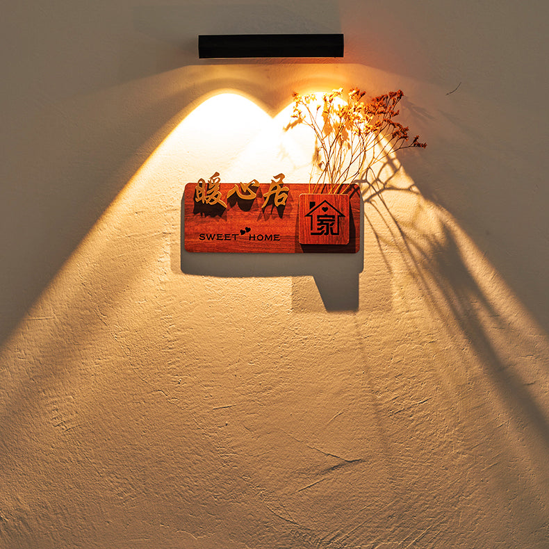 Modern Minimalist Solar Waterproof Rectangular Fan-Shaped Light Shadow ...