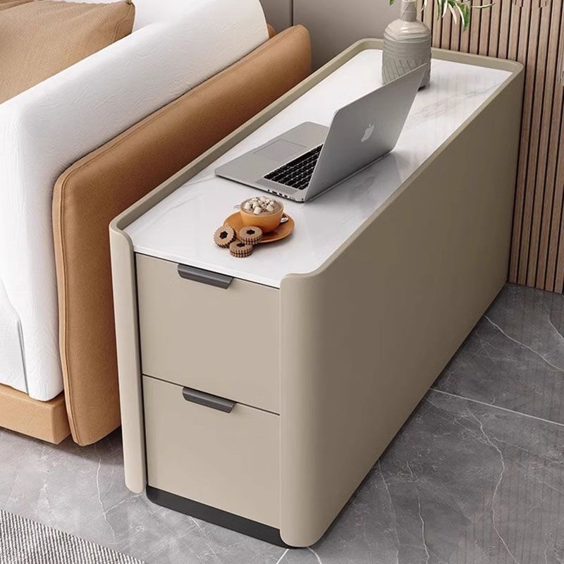Modern Minimalist Rectangular Multi-Layer Plywood Stone Slab Microfibe ...