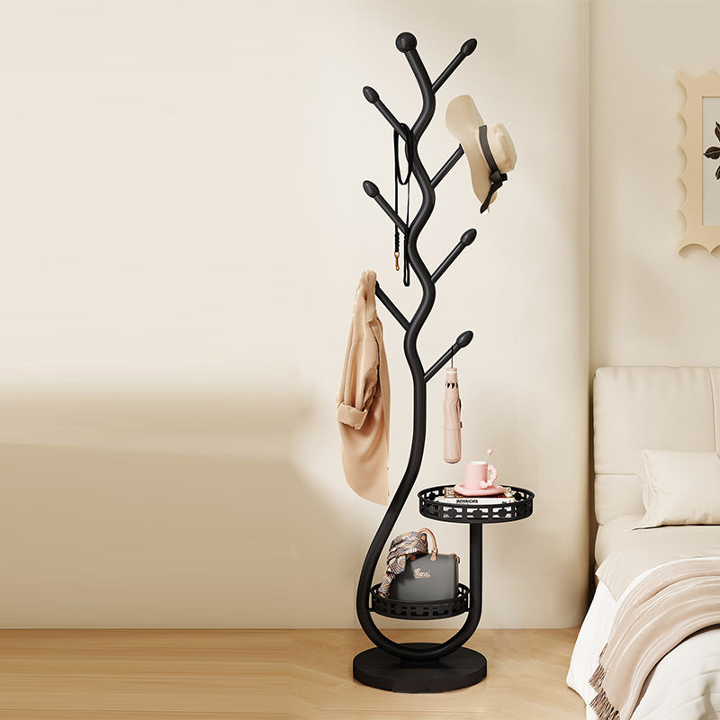 Contemporary Creative Round Tree-Shaped Carbon Steel Marble Hall Tree ...