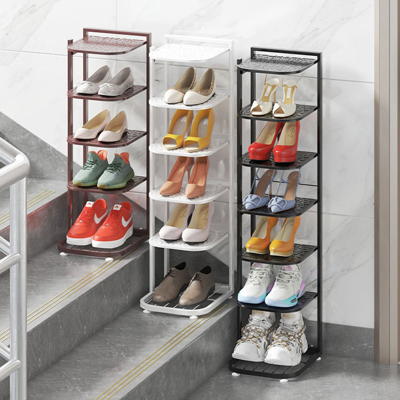 Modern Minimalist Square Pebble Pattern Iron Baking Paint Finish Shoe ...