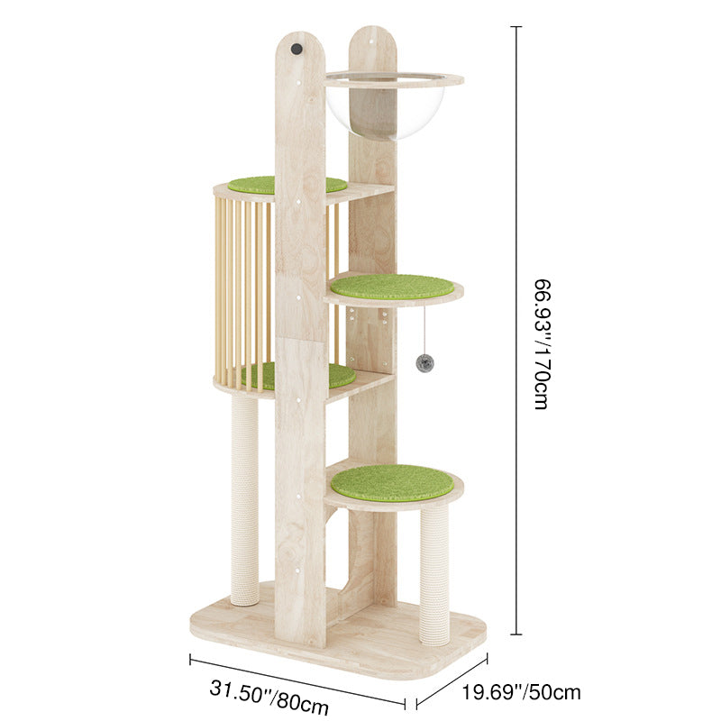 Contemporary Creative Round Solid Oak Wood Kraft Paper Rope Velvet Fab ...