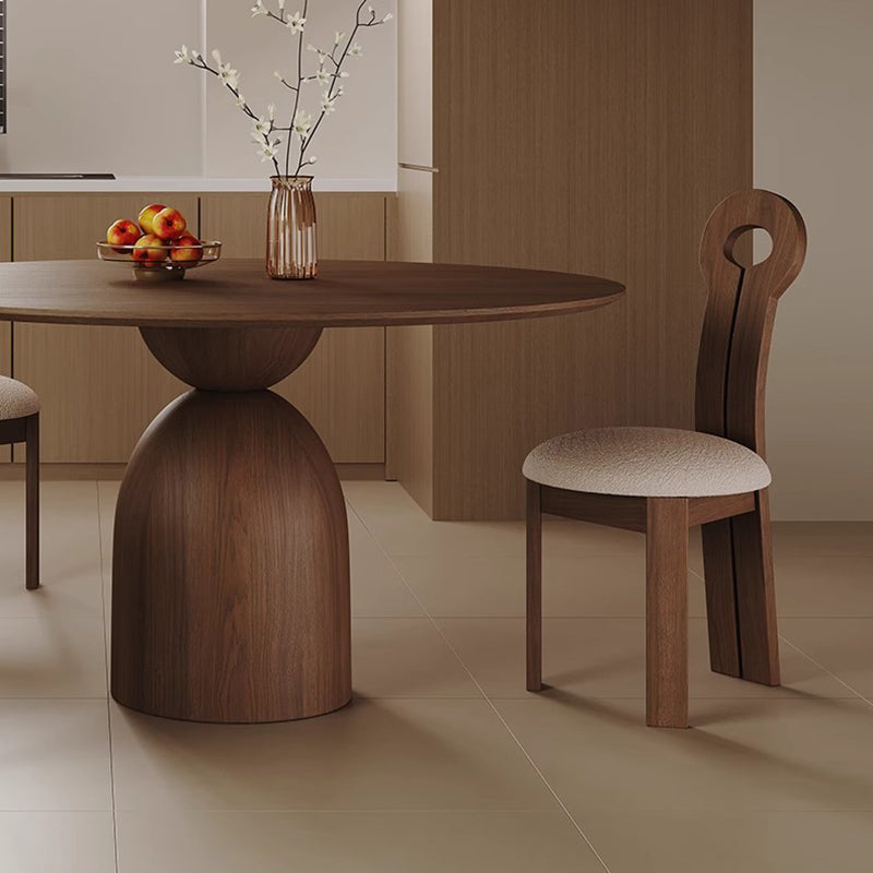 Traditional Vintage Round Veneered Multi-Layer Solid Wood Panel Ash Wo ...