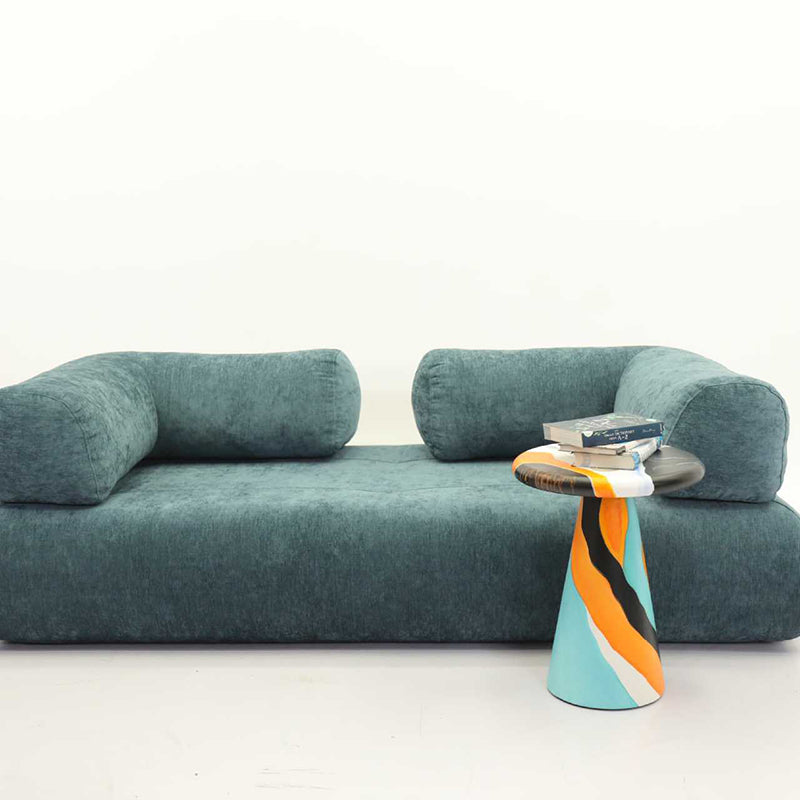 Modern Art Deco Round Solid Wood Multi-Layer Board Side Table For Livi ...