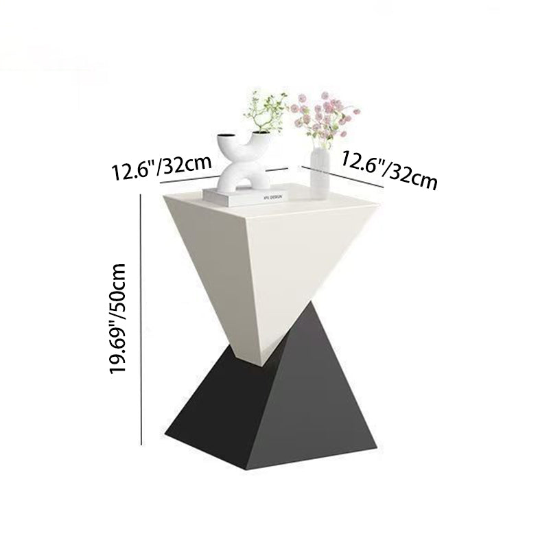 Modern Minimalist Triangular Carbon Steel Side Table For Living Room ...