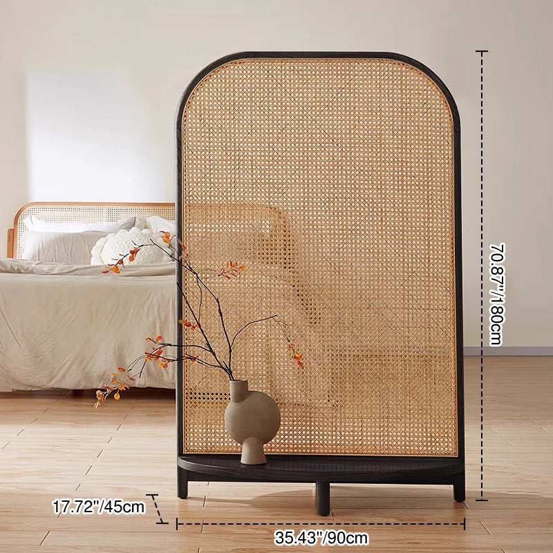 Traditional Chinese Rectangular PP Synthetic Rattan Solid Wood Room Di ...