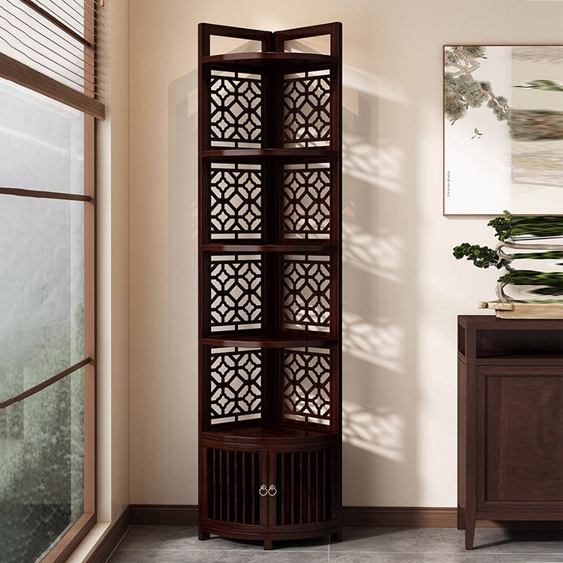 Traditional Chinese Rectangular Bamboo Storage Corner Shelf Unit 5/6-T – BulbSquare