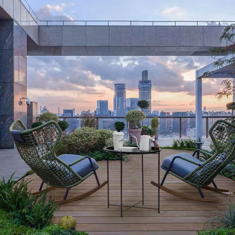 Modern Minimalist Carbon Steel Round Side Table 1 Tier For Living Room ...