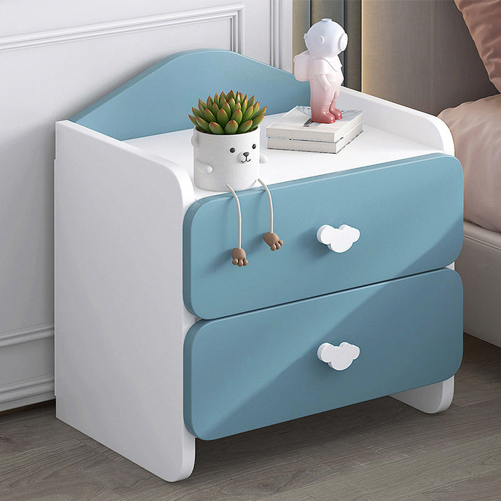 Modern Simplicity Kids Plate Rectangular Cloud Handle Nightstand 1/2 D ...