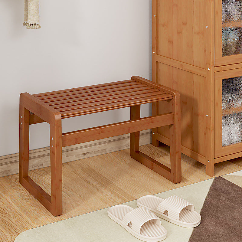 Traditional Japanese Square Bamboo Footstool Backless Armless For Entr ...