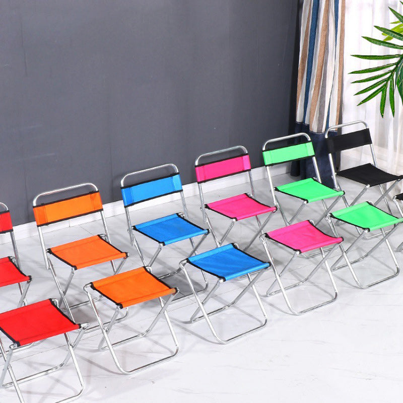 Modern Simplicity Fabric Metal Square Outdoor Chair Backrest Foldable ...