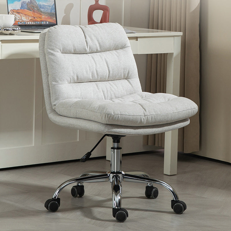 Modern Minimalist Fabric Cotton Sponge Steel Square Desk Chair Backres ...