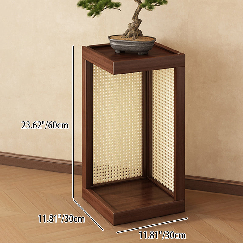 Traditional Rustic Rubberwood Plastic Rattan Weaving Rectangular Floor ...