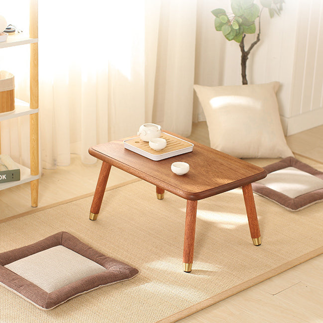 Modern Minimalist Rectangular Wood Grain Top Tatami Coffee Table For L ...