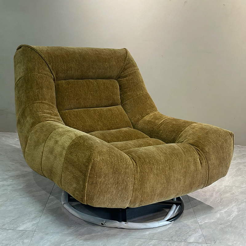 Cloud-Soft Swivel Chair - Cozy Minimalist Charm Backrest Armless Accen ...