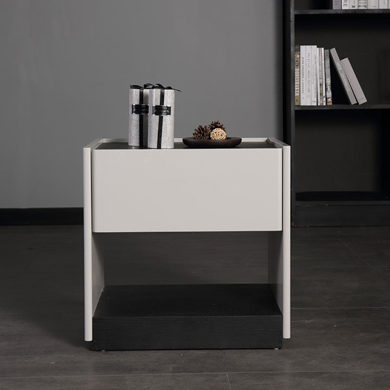 Premium Wood Veneer Nightstand - Sleek Design & Durable Build Bedside ...