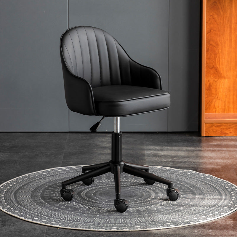 Modern Simplicity Faux Leather Sponge Stainless Steel SGS Desk Chair B ...