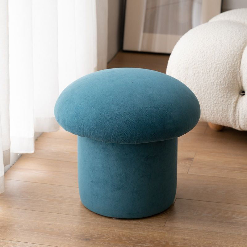 Contemporary Scandinavian Lambswool Cotton Hemp Sponge Wood Round Mush ...