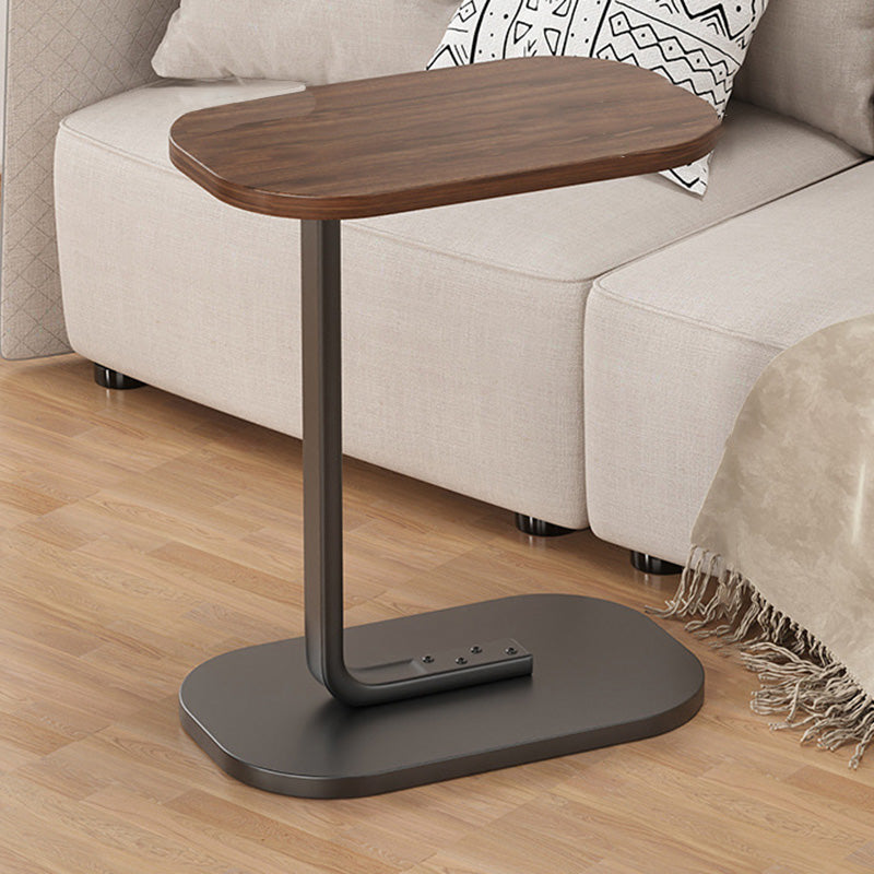 Modern Minimalist Rectangular PVC Artificial Panel End Table For Livin ...