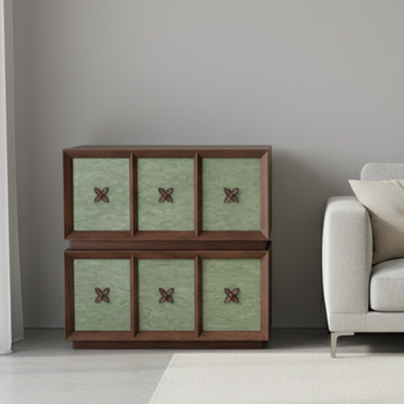 Classic Vintage Double-Tier Cabinet - Timeless Elegance & Ample Storag – BulbSquare