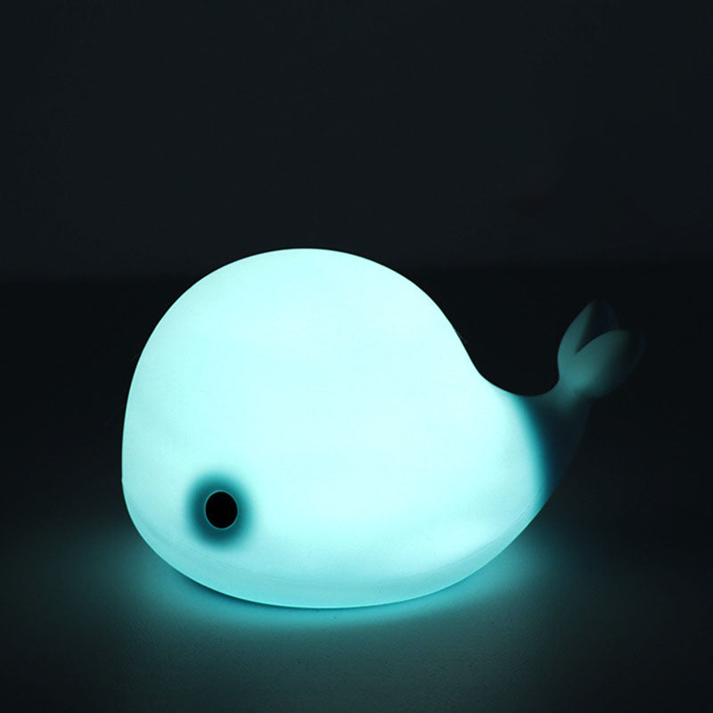 Modern Creative Whale Silicone Pat LED Night Light Table Lamp – BulbSquare