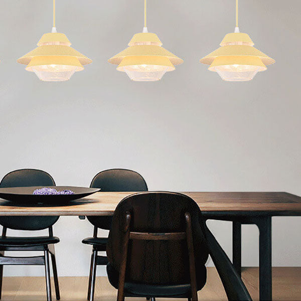 Modern Minimalist Flying Saucer Macaron 1-Light Pendant Light – BulbSquare