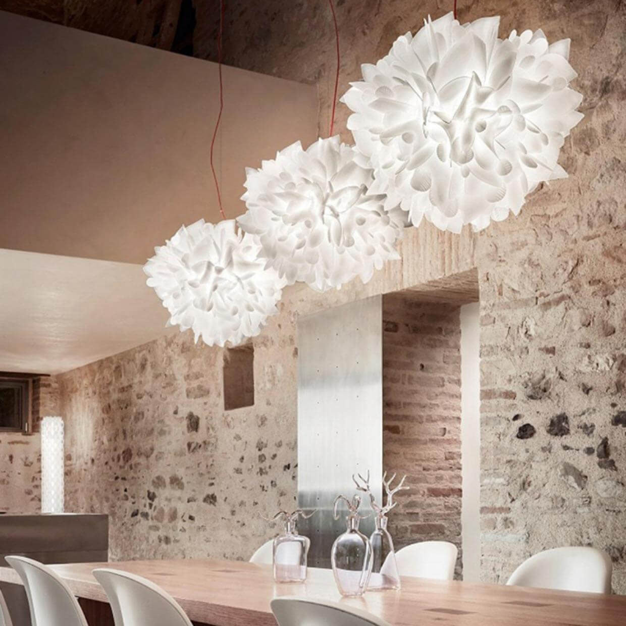 Modern Minimalist Petal Polymer LED Pendant Light For Living Room ...