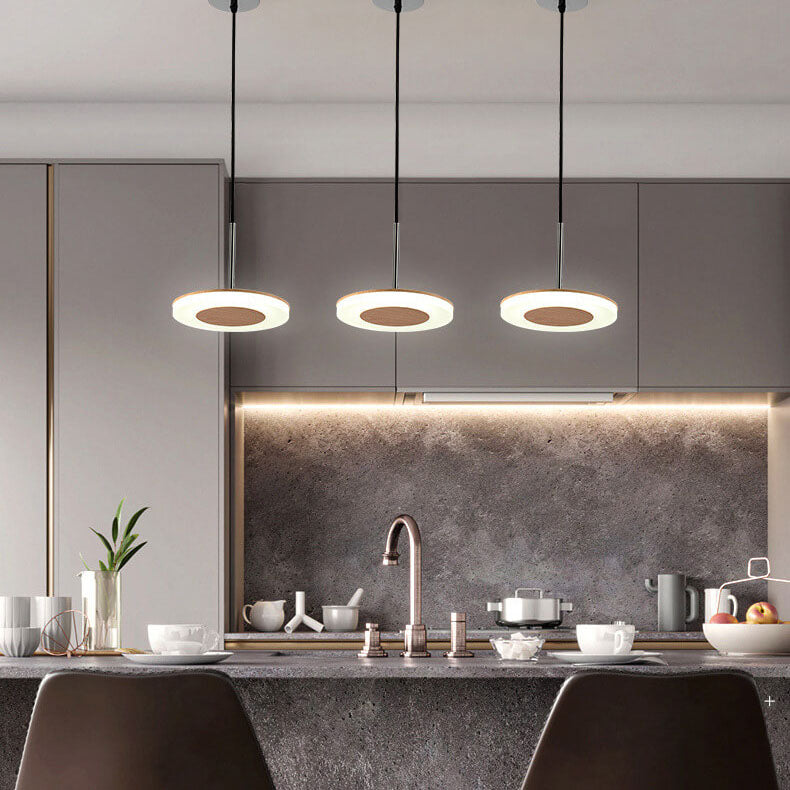 Nordic Creative Round Flying Saucer Flat LED Pendant Light – BulbSquare