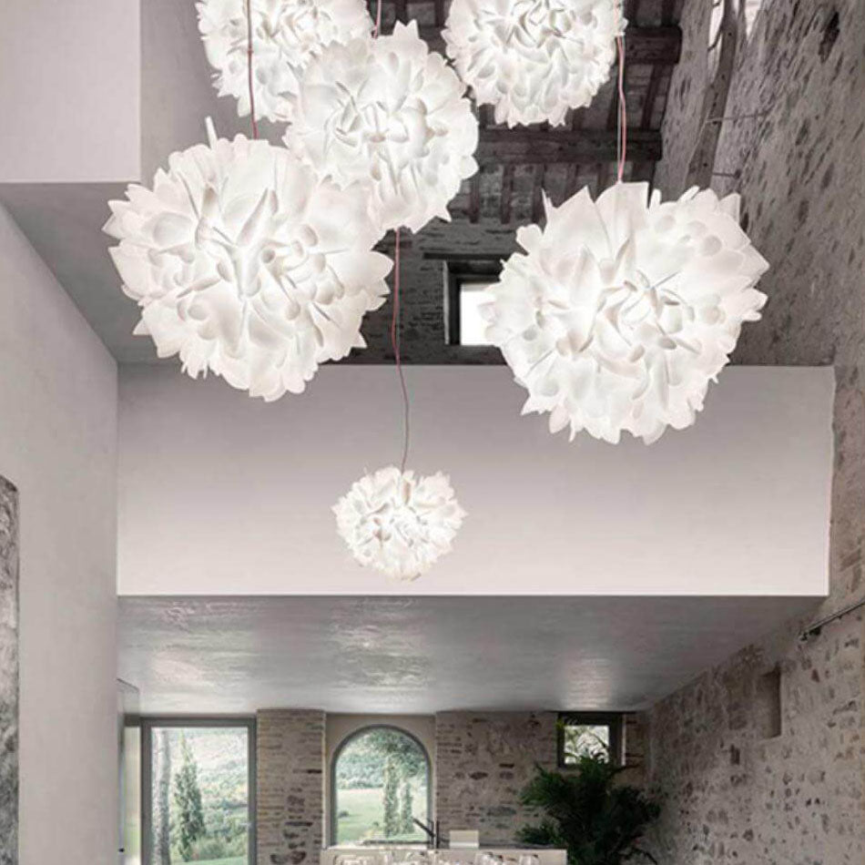 Modern Minimalist Petal Polymer LED Pendant Light For Living Room ...