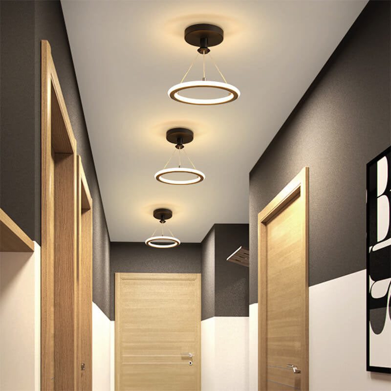 Modern Simple Circle LED 1-Light Pendant Light – BulbSquare